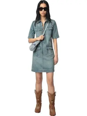 ZADIG&VOLTAIRE Zadig&Voltaire Utility Denim Mini Dress