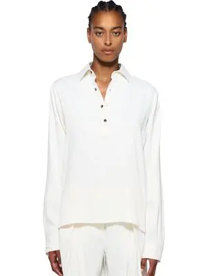 Serena Bute George Shirt - Ecru