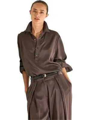 Serena Bute George Shirt - Brown