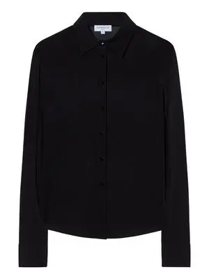 Serena Bute Jersey Stretch Fit Shirt - Black