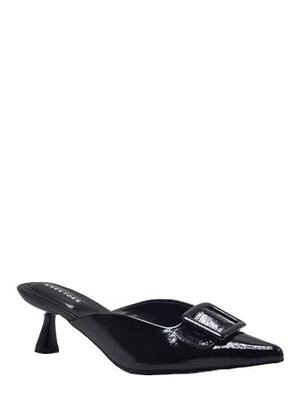 KNEETOES Waverly Mules With Decorative Buckle Detail - Black