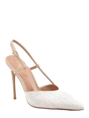 KNEETOES Violetta Stilettos White