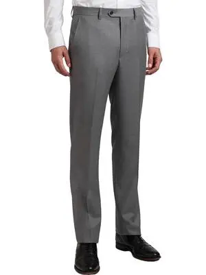 Santorelli Roma2 Super 130's Bi-stretch Wool Trousers Grey