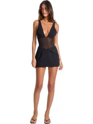 SASHA THERESE Juno Mini Dress - Black