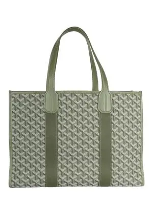 Goyard Khaki Goyardine Canvas Villette Tote - Green