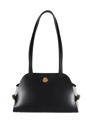 Hermès Vache Hunter Swift Leather And Ecru Canvas Tablier Sellier Shoulder Bag With Gold-tone Hardware - Black