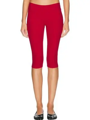 437 The Micro Capri Legging - Scarlet