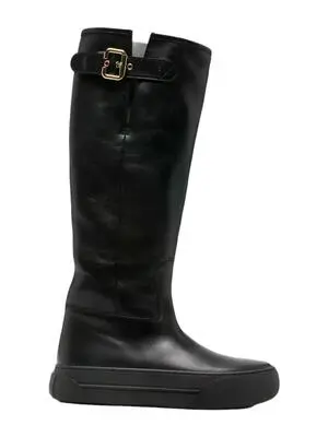 Chloé Delia Buckle-strap Boots - Black