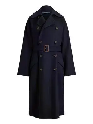 Polo Ralph Lauren Double-breasted Trench Coat - Blue
