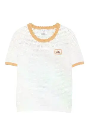Casablanca Logo-patch T-shirt - White