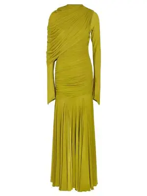 DEME Oakland Ruched Draped Maxi Dress - Green