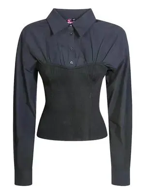 PINKO PINKO Paneled Top With Classic Collar And Button Fastening