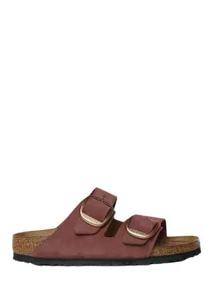 BIRKENSTOCK Birkenstock Arizona Big Buckle Leather Sandals Red
