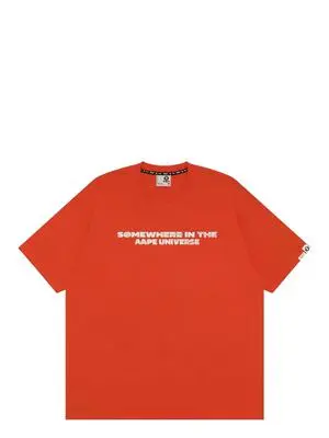 AAPE BY *A BATHING APE Aapeunvs Graphic-print T-shirt - Orange