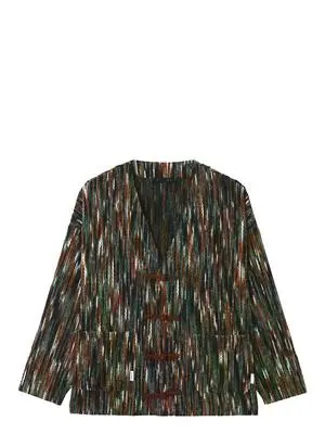 FIVE CM Melange Knit Cardigan - Black