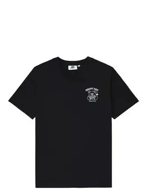 CHOCOOLATE Bear-print Cotton T-shirt - Black