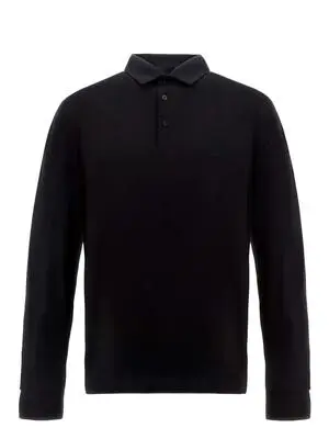 Herno Resort Long-sleeve Polo Shirt - Black