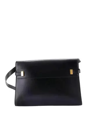 Saint Laurent Manhattan Leather Medium Shoulder Bag - Black