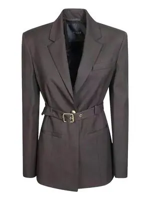 Pinko Belted Jacket - Brown