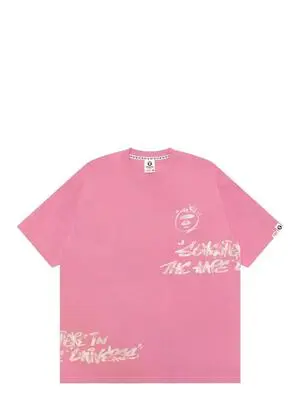 AAPE BY *A BATHING APE Logo-print T-shirt - Pink