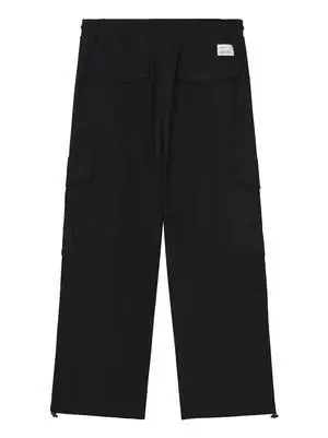 FIVE CM Cargo Pants With Elasticated Drawstring Waistband - Black