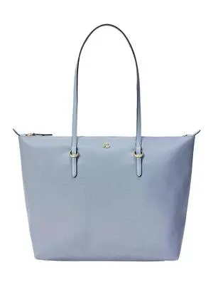 Ralph Lauren Medium Keaton Logo-plaque Tote Bag - Blue