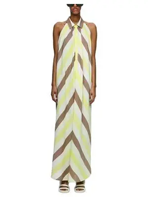 MARRAKSHI LIFE Maxi Halterneck Dress - Yellow