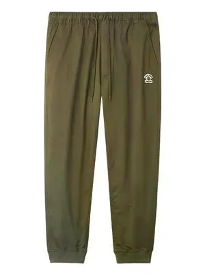 FINGERCROXX Logo-patch Drawstring-waist Track Pants - Green