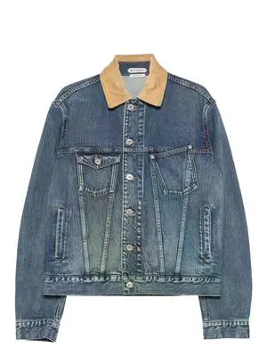 JW Anderson Corduroy-collar Denim Jacket - Blue