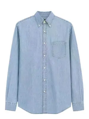 Paul & Shark Button-down Denim Shirt - Blue