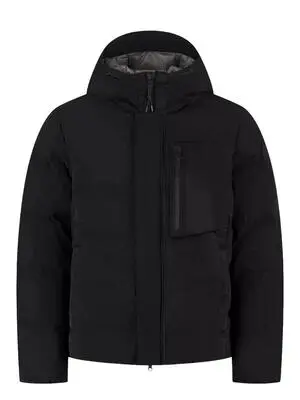 PARAJUMPERS Logo-patch Hooded Jacket - Black
