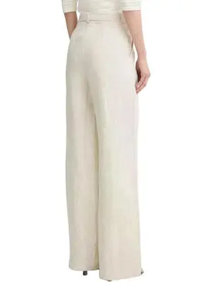 LUISA SPAGNOLI Herringbone-pattern Wide-leg Trousers