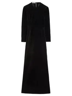 JIL SANDER Velvet Back-cut-out Dress