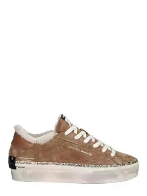 CRIME LONDON Distressed Platform Sneakers - Brown