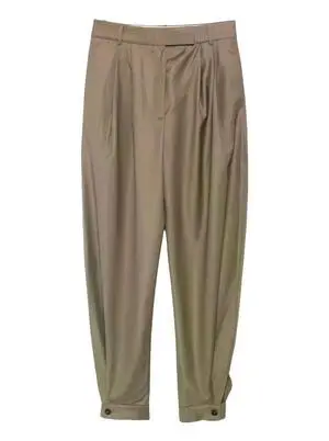 RÓHE Pleated Button-cuff Trousers - Neutrals