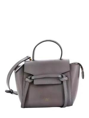 Celine Celine Textured Leather Belt Bag Pico Shoulder Bag Grey