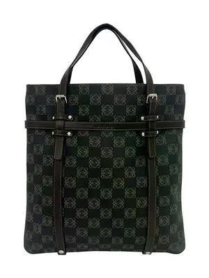 Loewe Anagram Coated Canvas Tote Bag - Brown