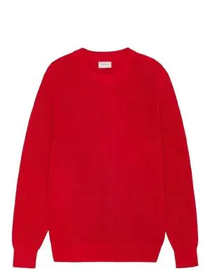 LES DEUX Samba Ribbed Knit Sweater - Red