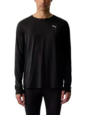 PUMA Cloudspun Ultra Soft Long-sleeve Performance T-shirt - Black