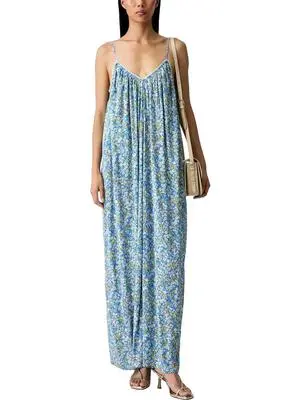 Zadig&Voltaire Printed Viscose Maxi Dress - Blue