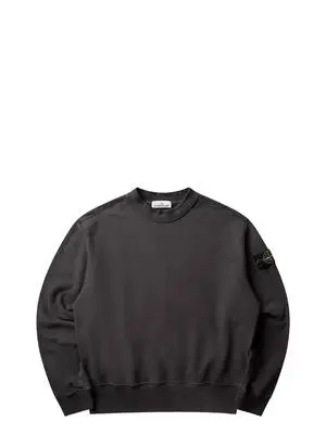 Stone Island 6100022 Brushed Organic Cotton Fleece Sweatshirt - Grey