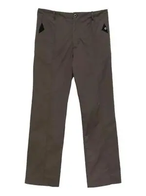 KIKO KOSTADINOV Contrast-panel Straight-leg Trousers - Brown