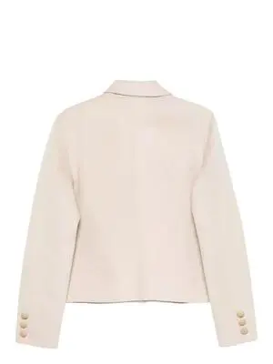 SEMICOUTURE Button-up Wool Jacket - Neutrals