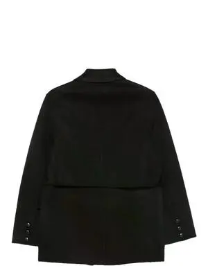 SEMICOUTURE Belted Wool Coat - Black