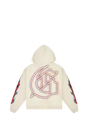 GODSPEED Graphic-print Long-sleeve Hoodie - Neutrals