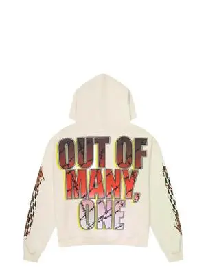 GODSPEED Graphic-print Long-sleeve Hoodie - Neutrals