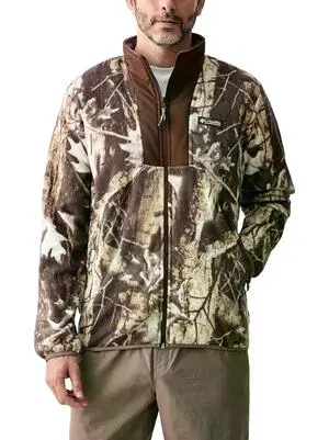 Columbia Sequoia Grove Camouflage-print Zip-up Sweater - Brown