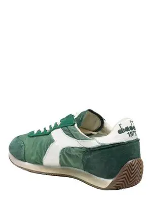 DIADORA Suede Panelled Sneakers - Green