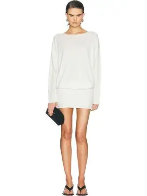 Eterne Boatneck Mini Dress - Black