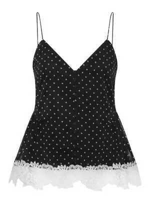 ROTATE BY BIRGER CHRISTENSEN Laceband Camisole - Black